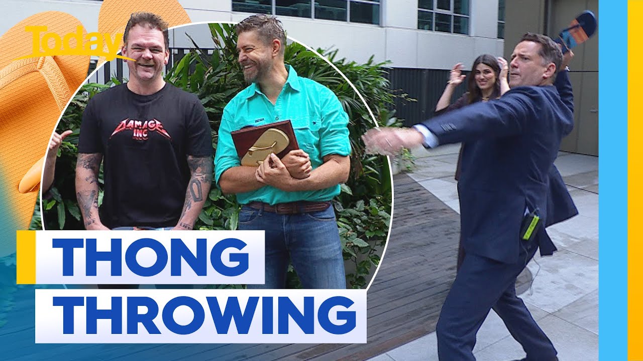 Hawkesbury's annual thong throwing comp is back | Today Show Australia ...