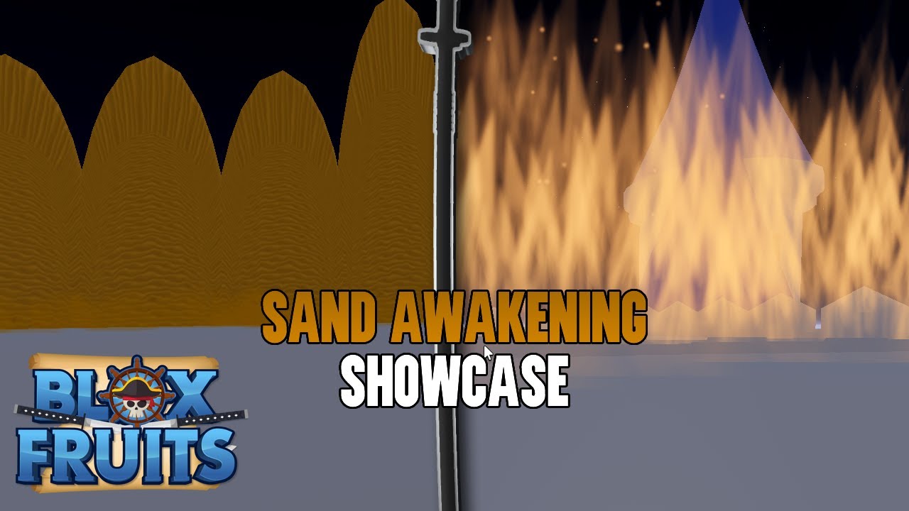 Sand Awakening Showcase In Blox Fruit - YouTube