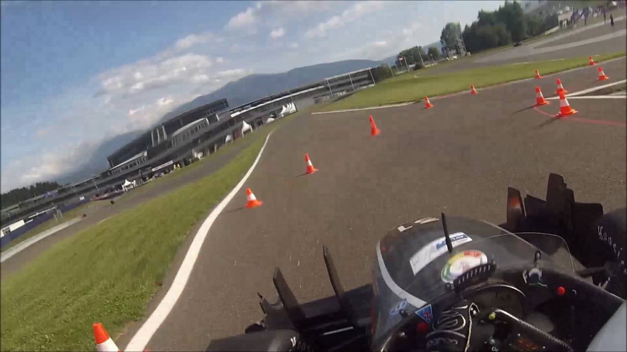 TUfast nb016 - 1st Place AutoX FSA 2016 - YouTube