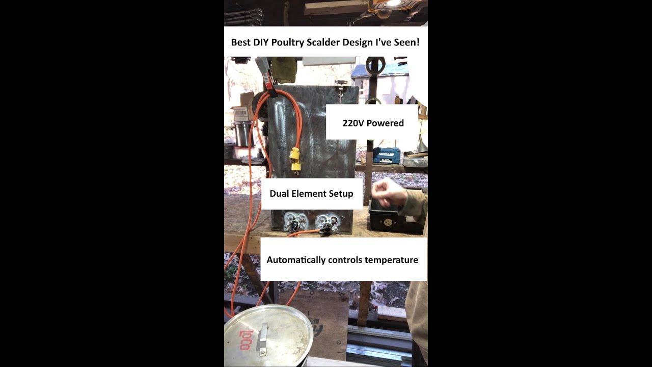 DIY Chicken/Poultry Scalder - YouTube