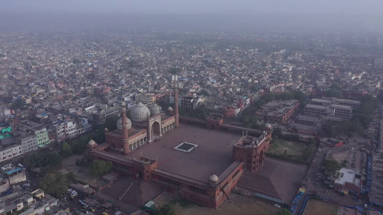 Jama masjid Delhi Drone Shots - YouTube