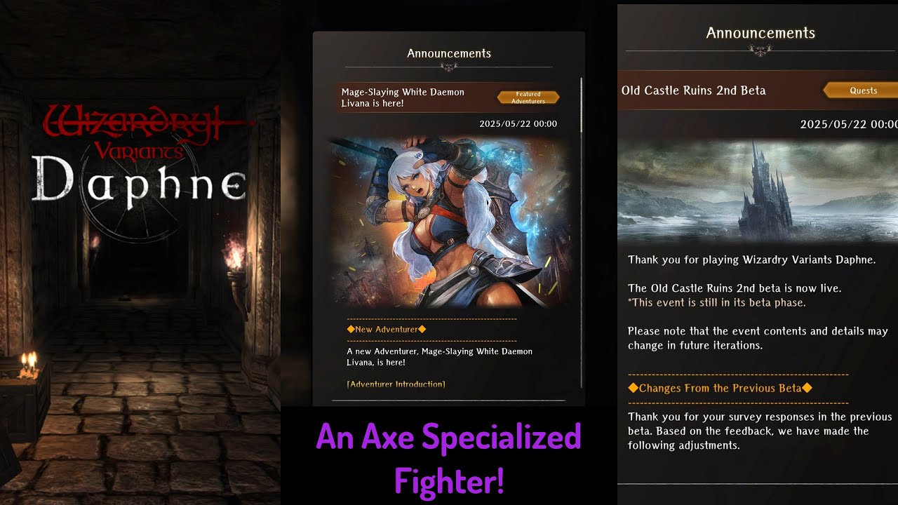 Livana is Here and the Old Castle Ruins Return — Wizardry Variants ...