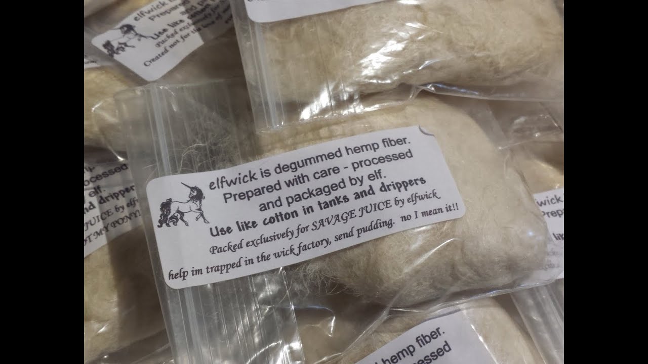 Elf Wick | Degummed Hemp Fiber Wick | Review - YouTube