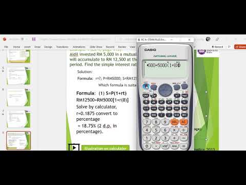 Illustration by using CASIO Calculator 570ES PLUS on Ex 4 - YouTube