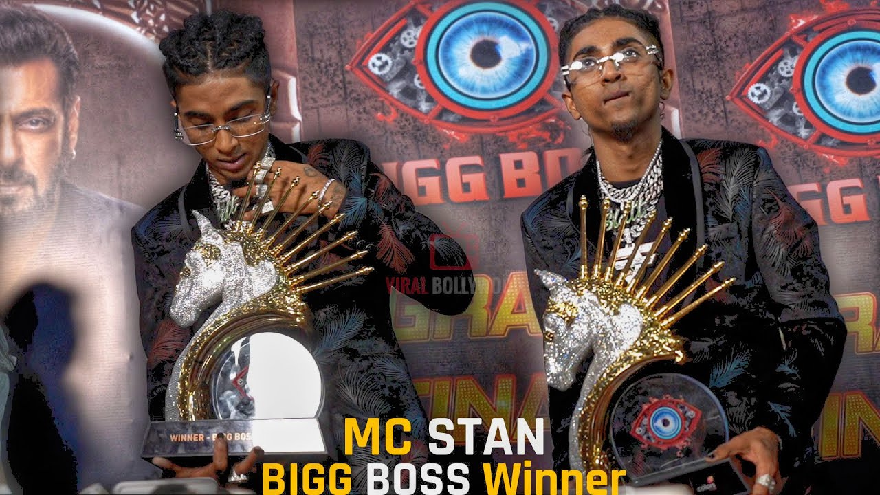 FIRST VIDEO OF MC STAN Arrives With BIGGBOSS 16 Trophy Infront Of the ...