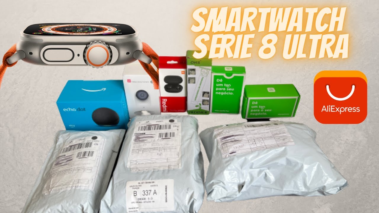 SMARTWATCH SÉRIE 8 ULTRA - PRIMEIRAS IMPRESSÕES, VALE A PENA? UNBOXING ...