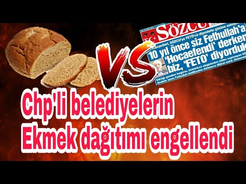 CHP'li belediyelerin Ekmek dağıtımı engellendi. Sözcü dağıtmaları gündem oldu.