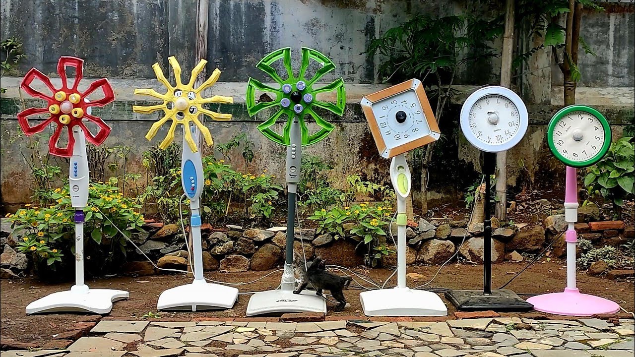 kipas angin jam dinding vs velg mobil - YouTube
