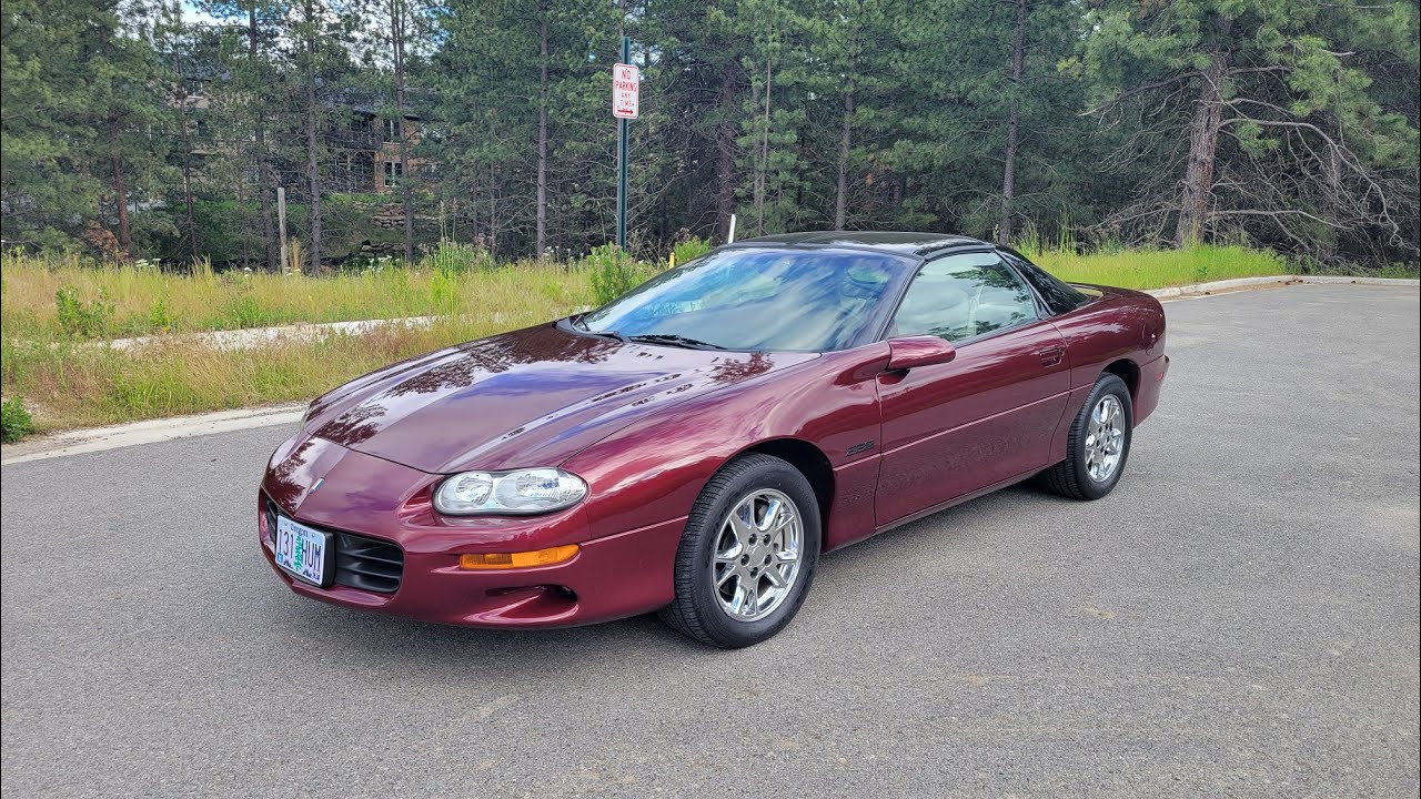 2002 camaro Z28 Monterey maroon metallic rare color low miles 4,000 ...