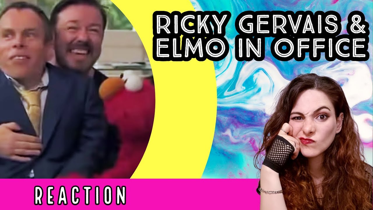 Elmo Visits Ricky Gervais' Office - Reaction! - YouTube
