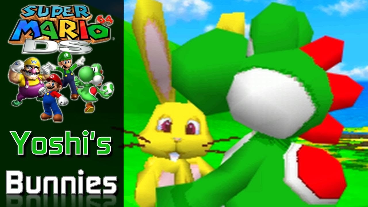Super Mario 64 DS - Yoshi's Bunny Locations (Bonus #3) - YouTube