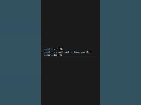 the difference between the map() and flatMap() methods in JavaScript #coding - YouTube