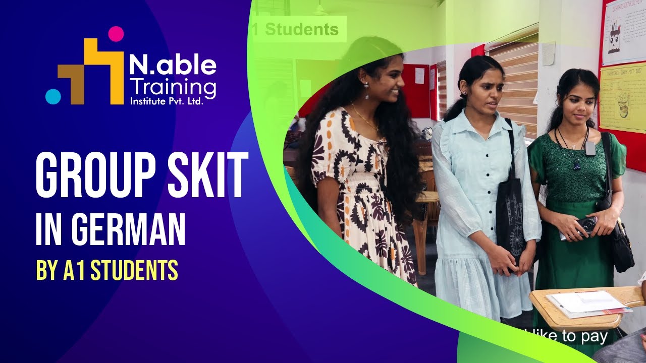 Group Skit in German by A1 Students | Nable Institute - YouTube