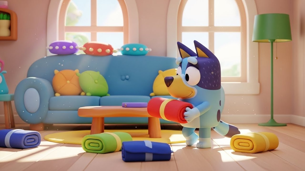 Bluey Built a Blanket Castle 🐶🏰 | Kids Songs & Nursery Rhymes - YouTube