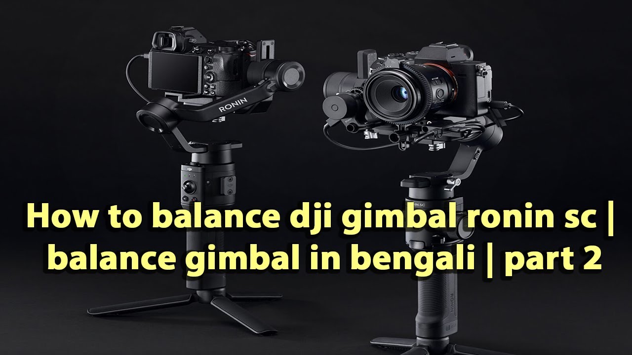 How to balance dji gimbal ronin sc | balance gimbal in bengali | part 2 ...