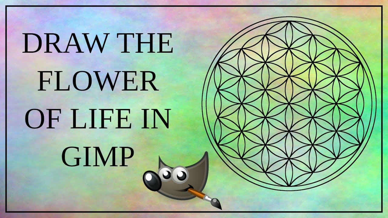 How to Draw the Flower of Life in GIMP - YouTube