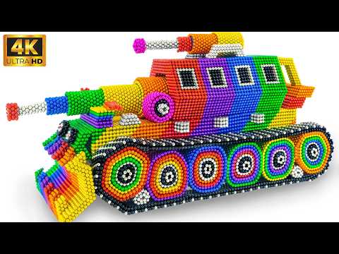 ASMR x 1,5 - Crie um tanque colorido arco-íris utilizando bolas magnéticas