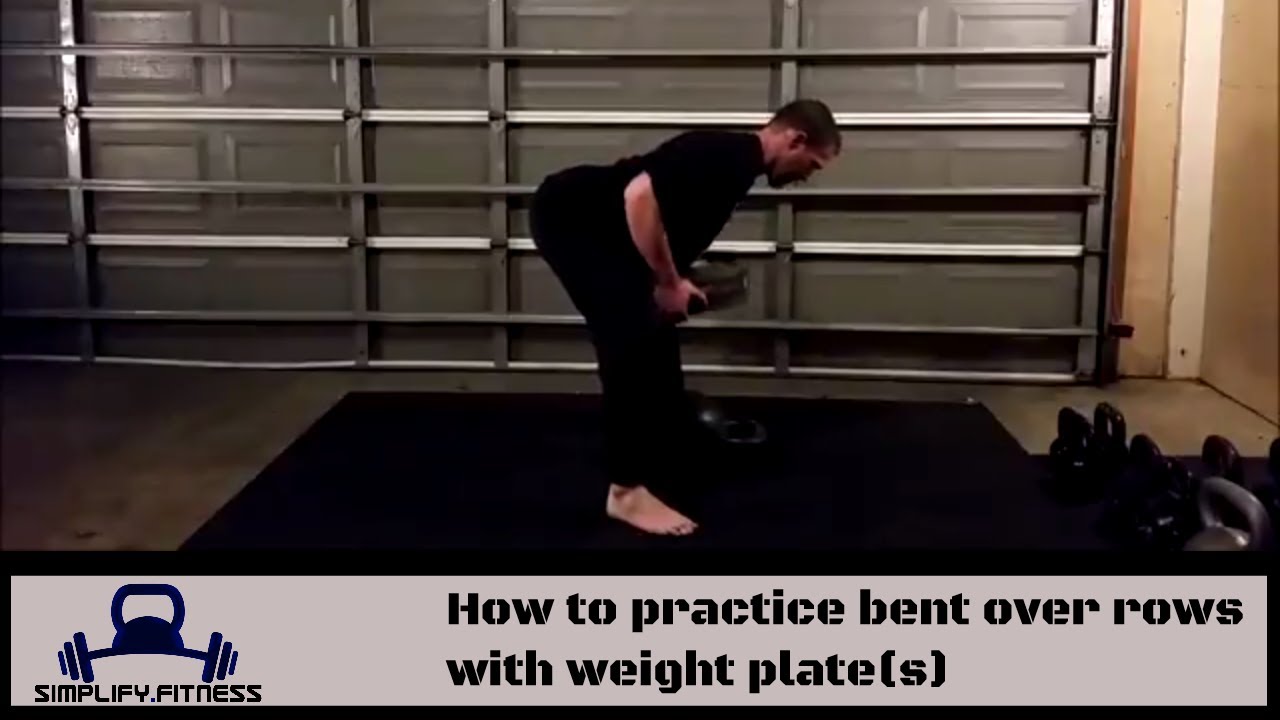 Bent over plate row - YouTube