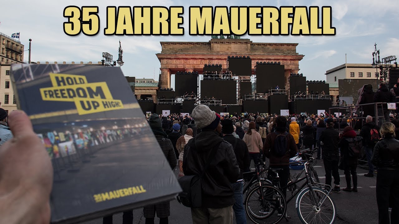 35 Jahre Mauerfall | Band für Freiheit | Live am Brandenburger Tor | Hold Freedom Up High | 4K ...
