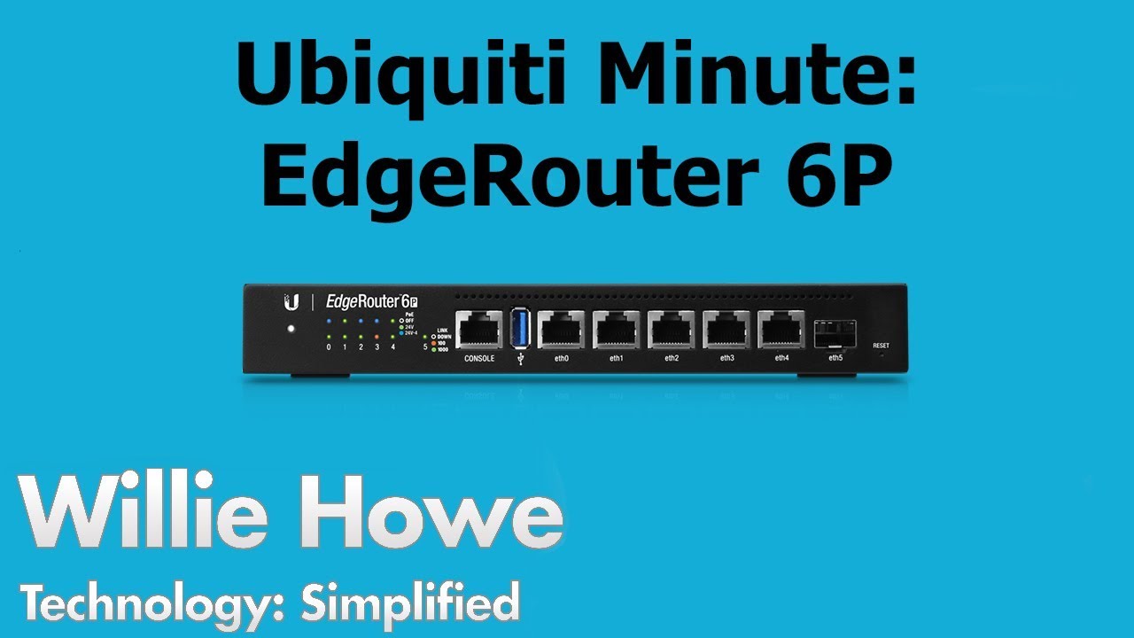 Ubiquiti Minute #5: EdgeRouter 6P Early Access! - YouTube
