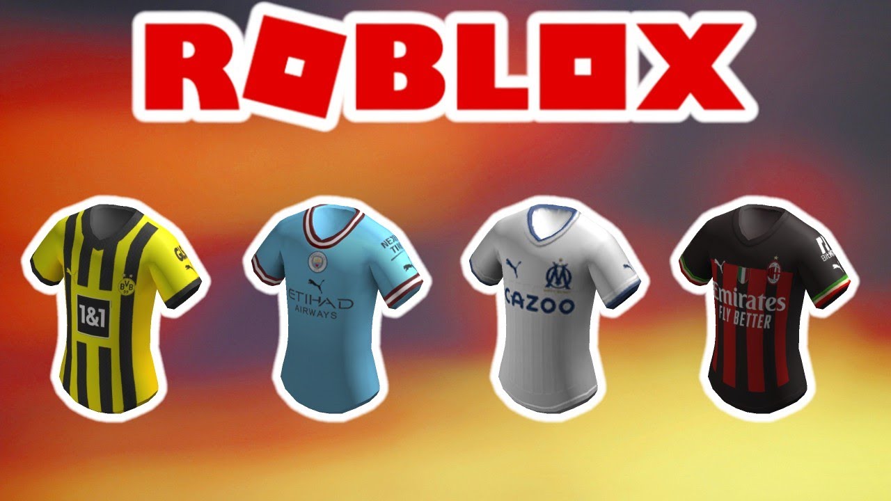 COMO CONSEGUIR 4 camisetas de futbol COMPLETAMENTE GRATIS - ROBLOX ...