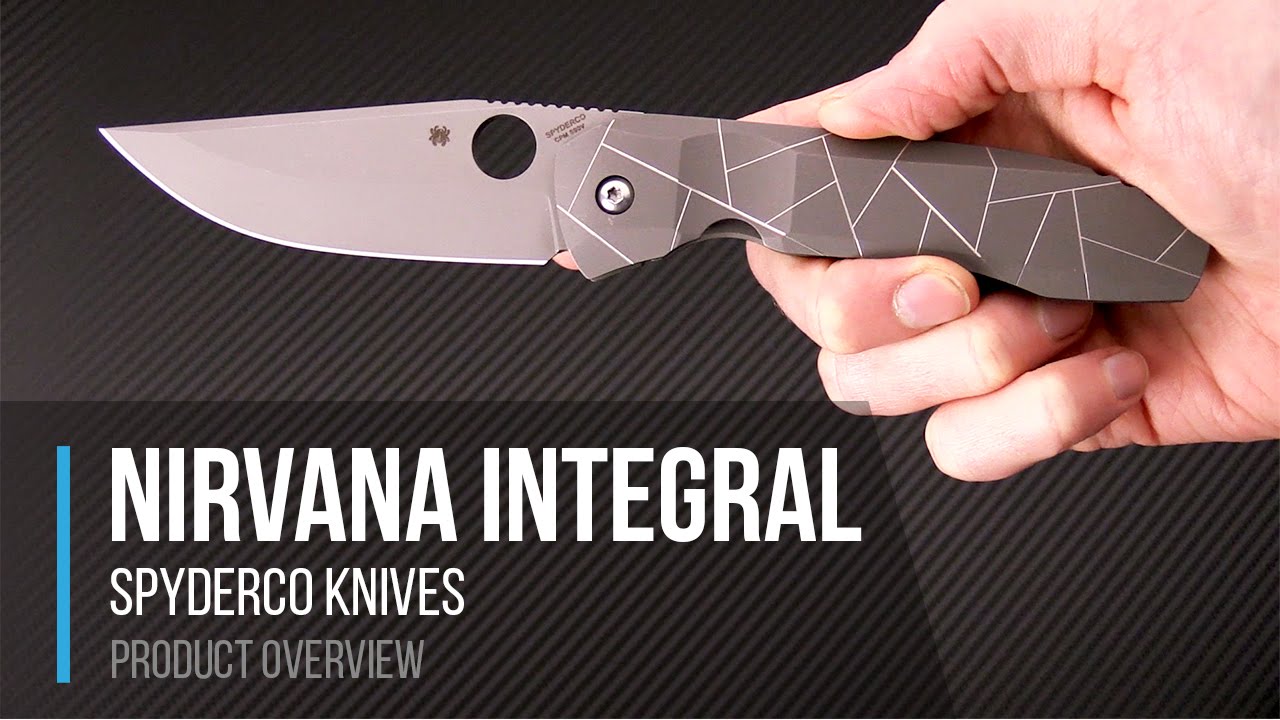 Spyderco Peter Rassenti Nirvana S90V Integral Frame Lock Folding Knife ...