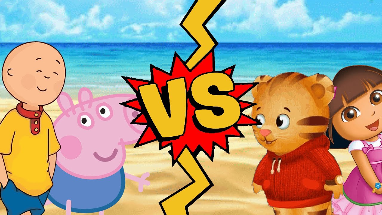 M.U.G.E.N. Battles | Caillou/George Pig vs Daniel Tiger/Dora the ...