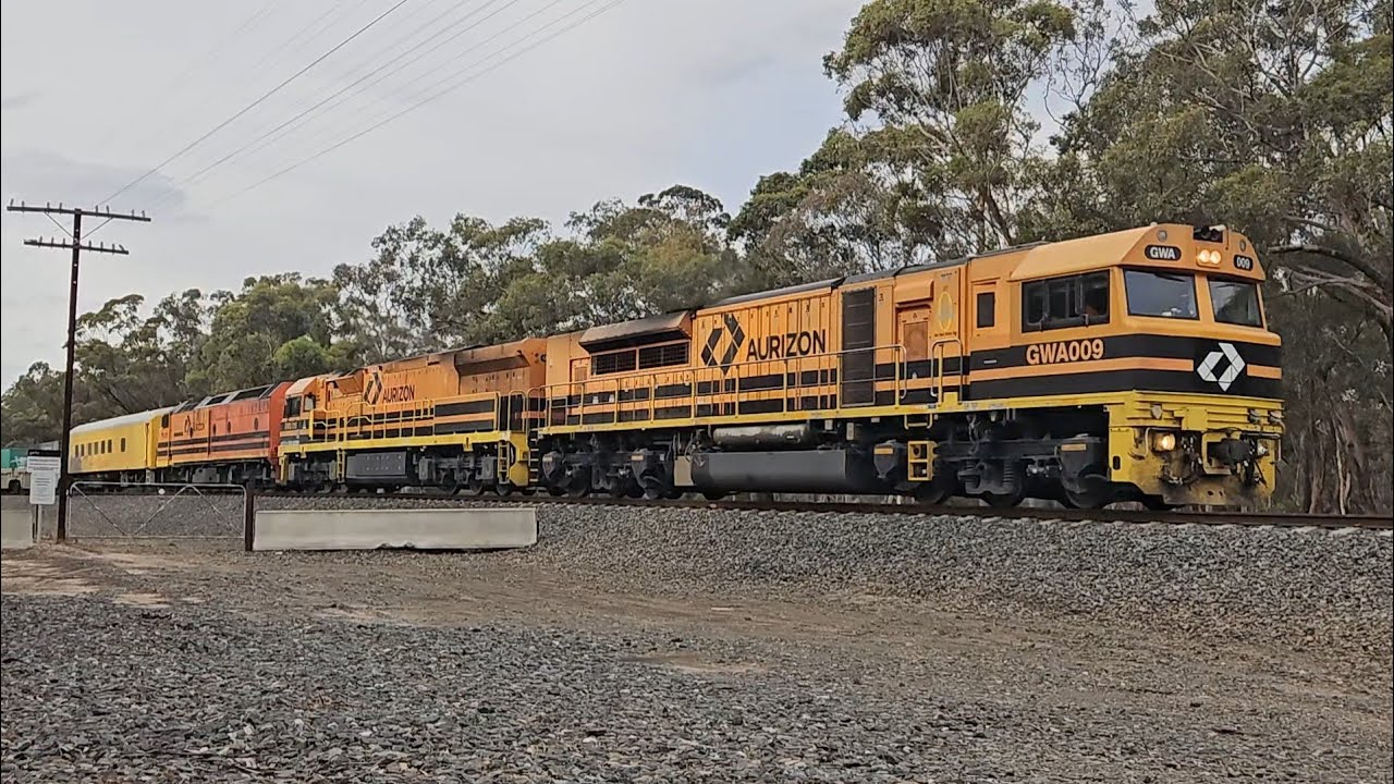2PM1 (4AM1) Aurizon Superfreighter (3 locos), Port Flat to Melbourne ...