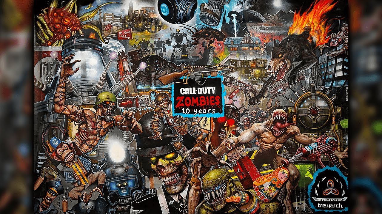 Call of Duty Zombies 10 Year Anniversary 1000 Piece Puzzle Time Lapse ...