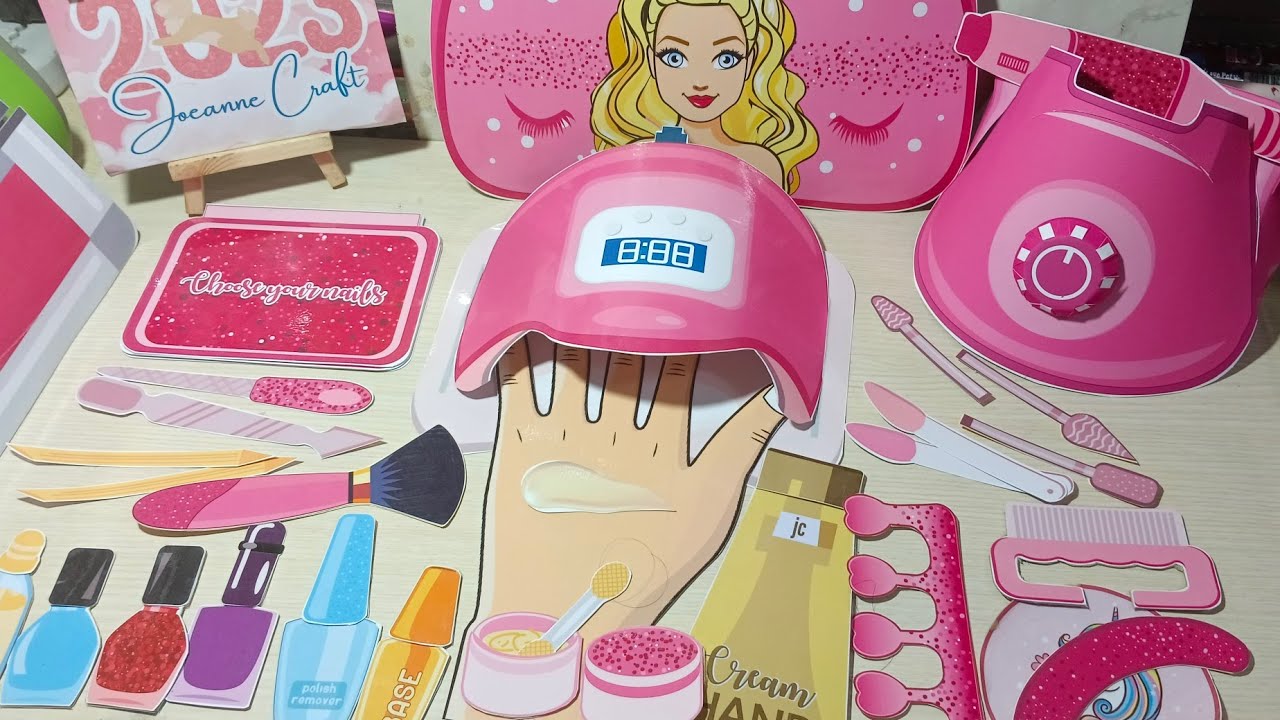 Paper Nail Salon Kit DIY - YouTube