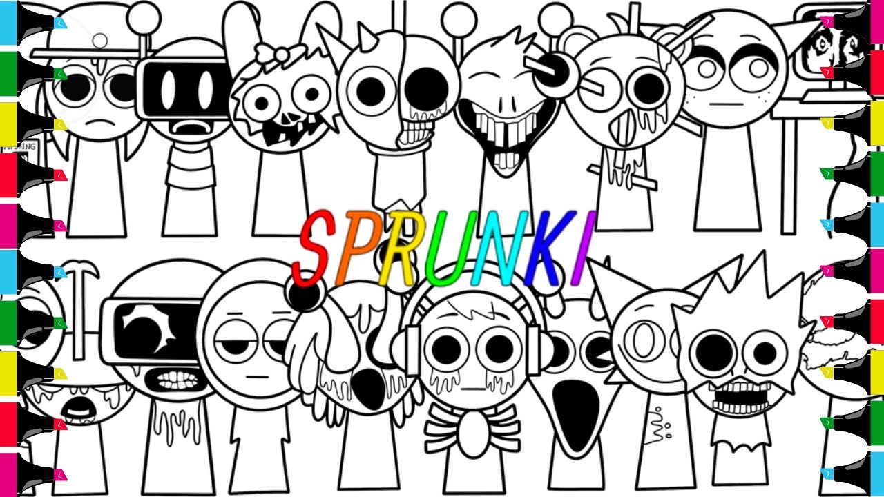Incredibox Sprunki New Coloring Pages | How to Color All Sprunki Horror ...