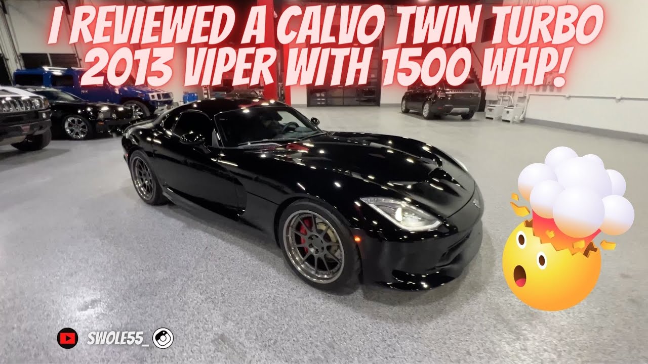 Insane 1500WHP Calvo Twin Turbo Viper Review | 2013 Monster V10 Muscle ...