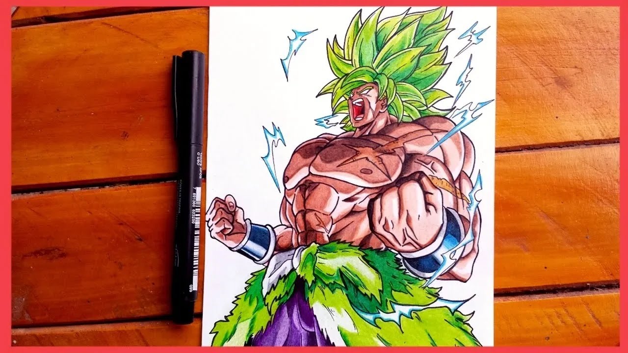 How to Draw the LEGENDARY BROLY SSJ - YouTube