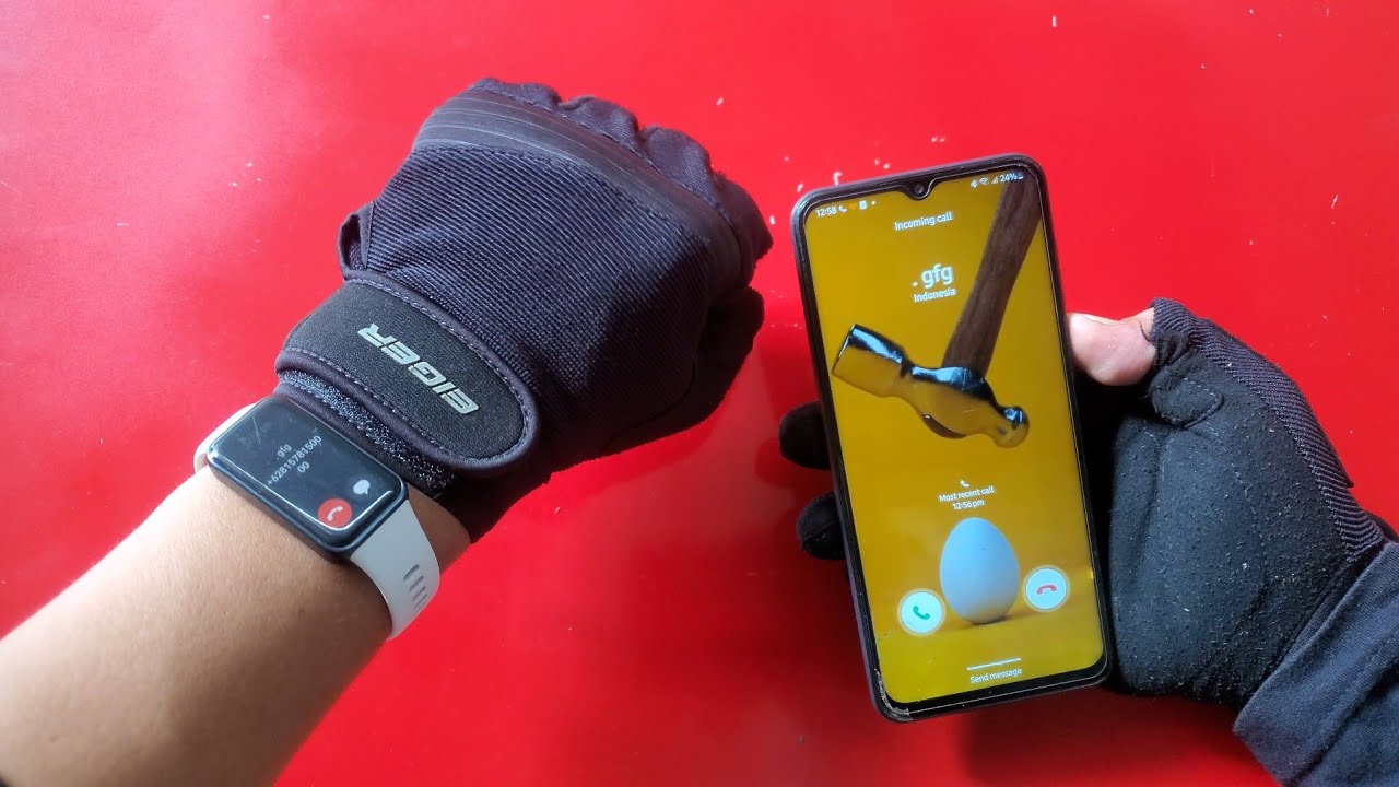 Samsung A13+Huawei Band 8 incomingcall at same time - YouTube