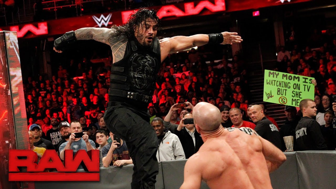 Roman Reigns vs. Cesaro - Intercontinental Championship Match: Raw, Dec ...