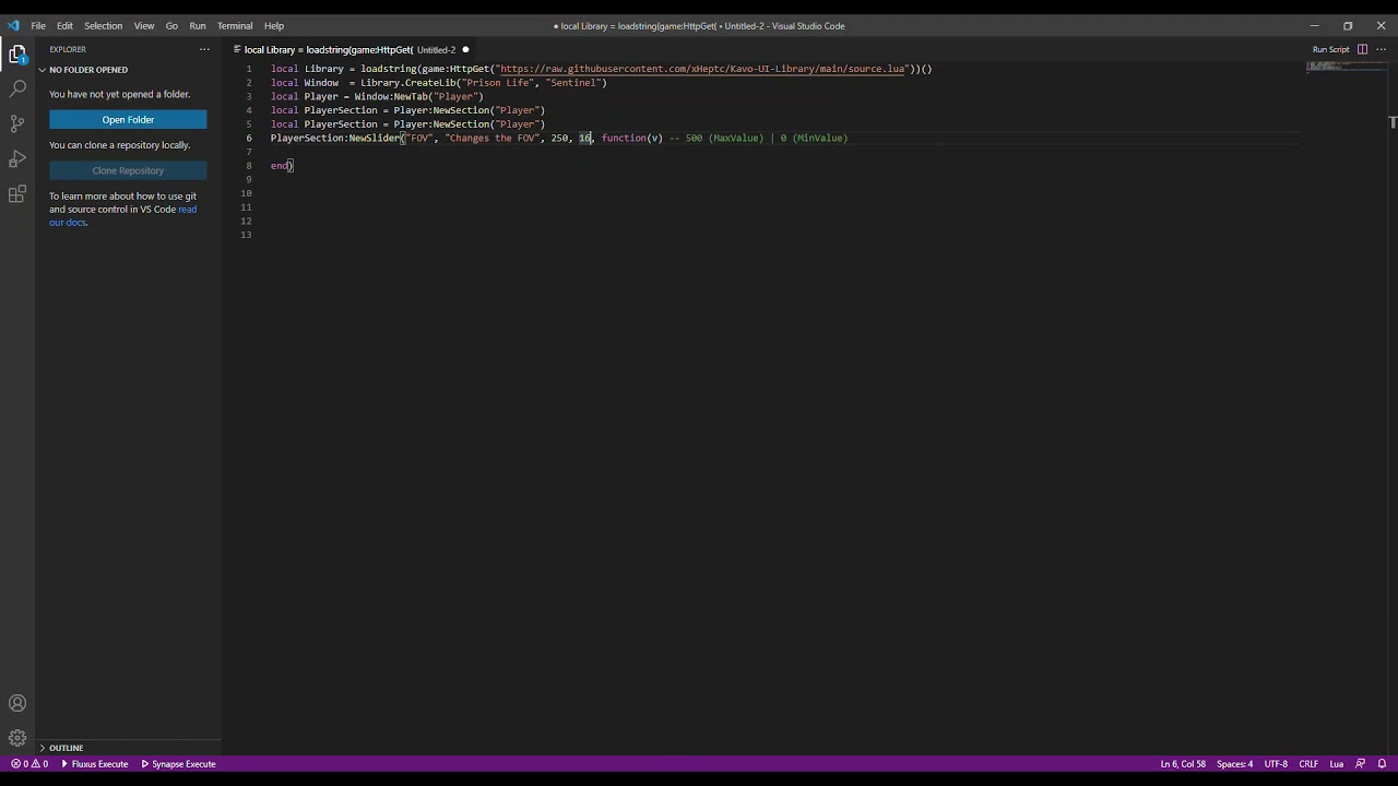 Roblox Exploiting Ep# 1 How to change FOV UI Library - YouTube