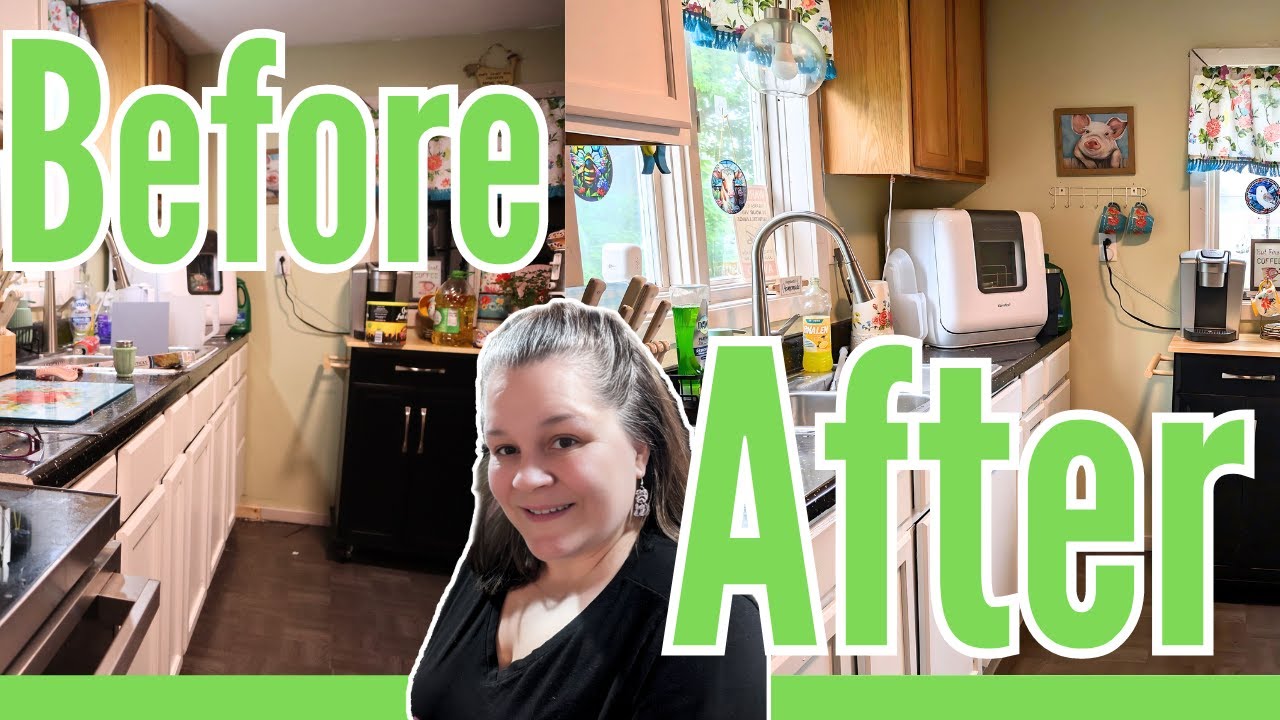 Motivating Kitchen Clean With Me | Minimal Products | Small Home ...