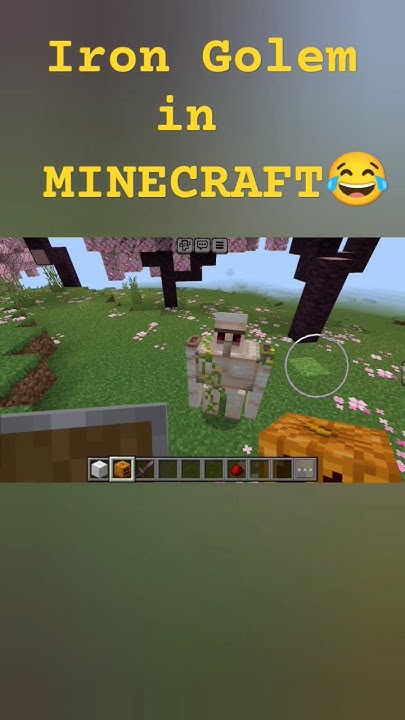 RECIPE FOR IRON GOLEM IN MINECRAFT - YouTube