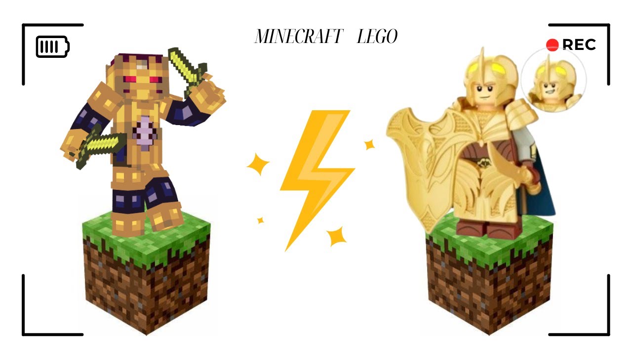 Minecraft LEGO: Building the Legendary Golden Knight - YouTube