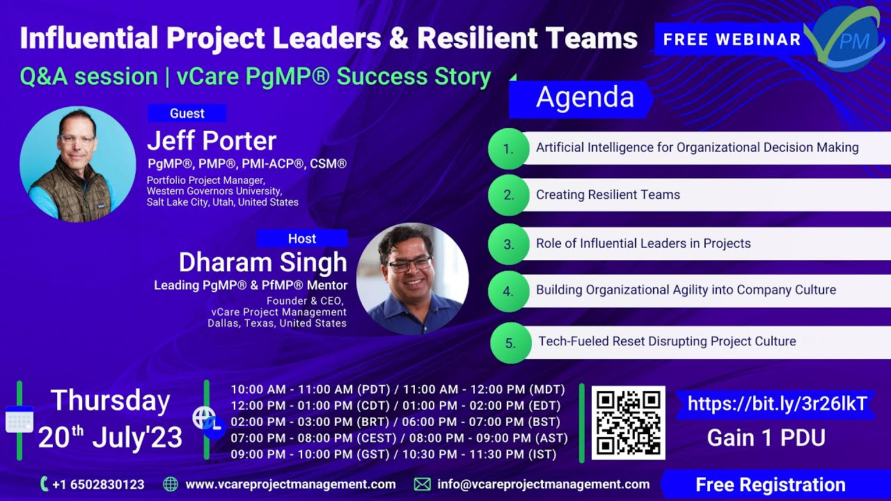 Influential Project Leaders & Resilient Teams | Promo | Q&A Session ...
