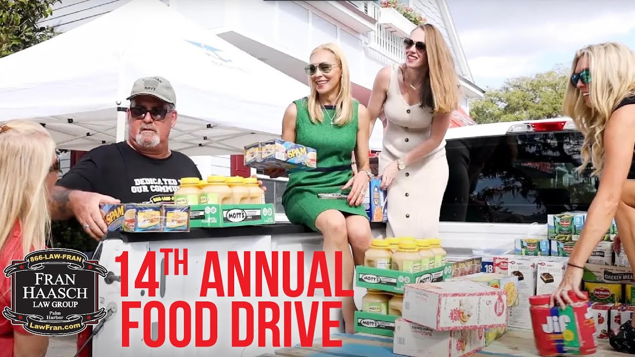 14th Annual Food Drive 2022 - Fran Haasch Law Group - YouTube