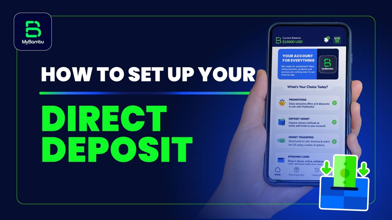 How to set up your Direct Deposit in MyBambu | Step-by-step guide - YouTube
