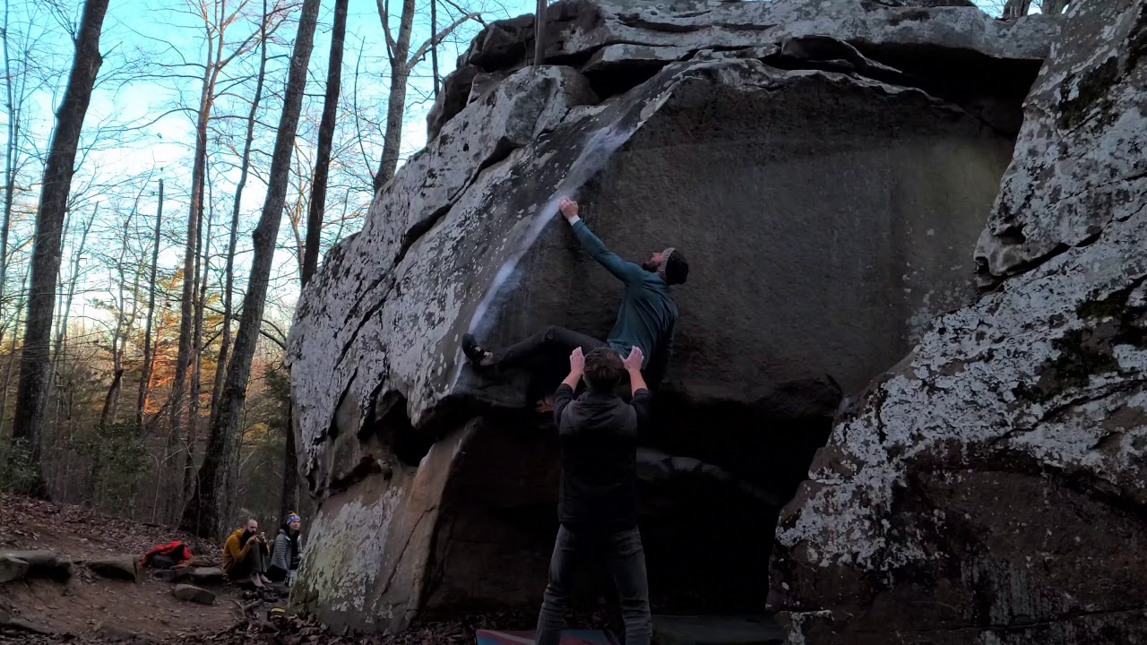 Stone Fort - The Wave (V6) two ways - YouTube