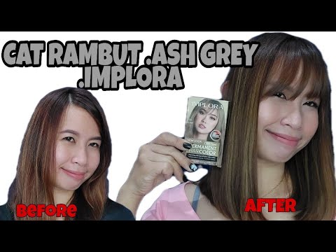 CAT RAMBUT .ASH GREY .IMPLORA - YouTube