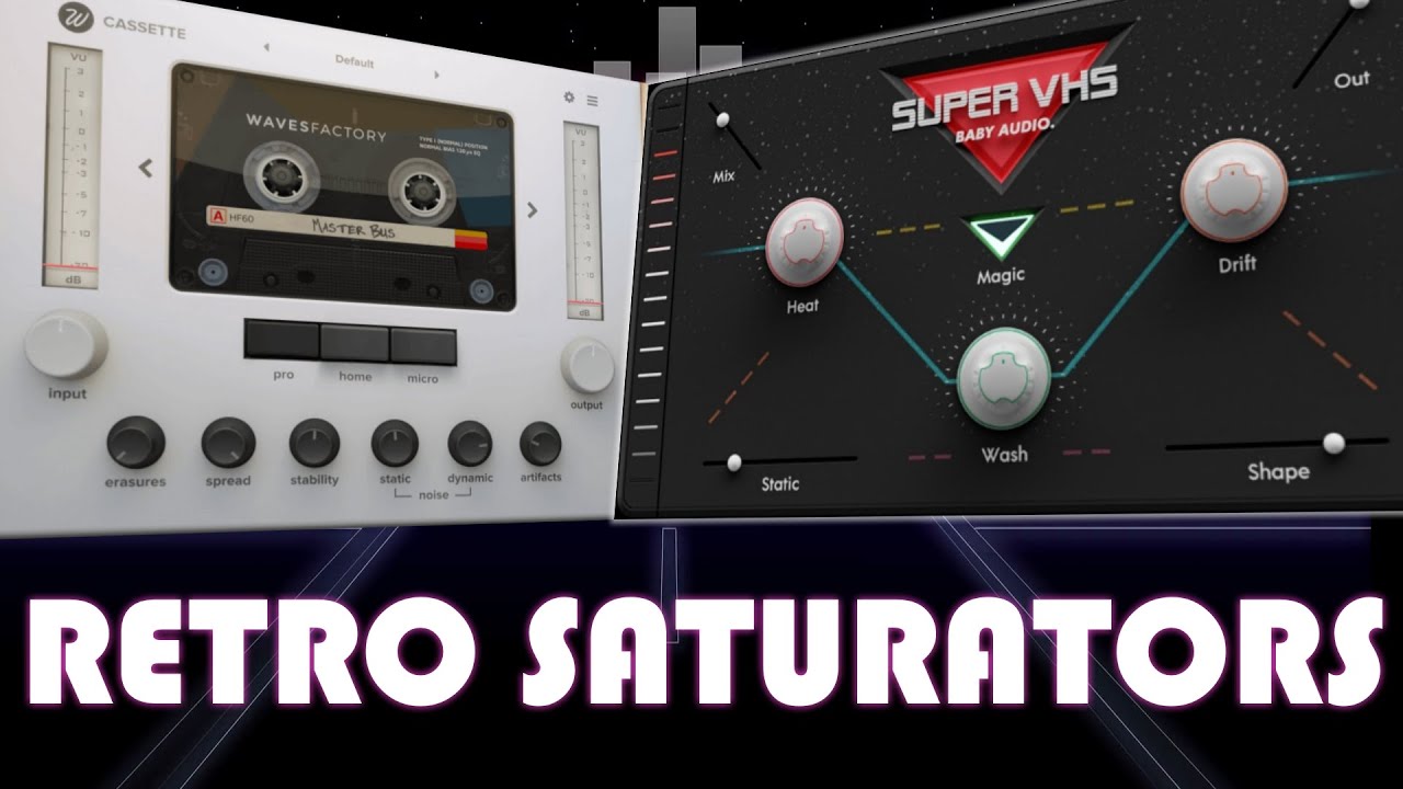 Coolest Retro Saturation Effects! Tape Cassette and VHS - YouTube