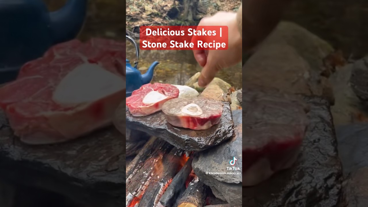 Delicious Stakes | Stone Stake Recipe - YouTube