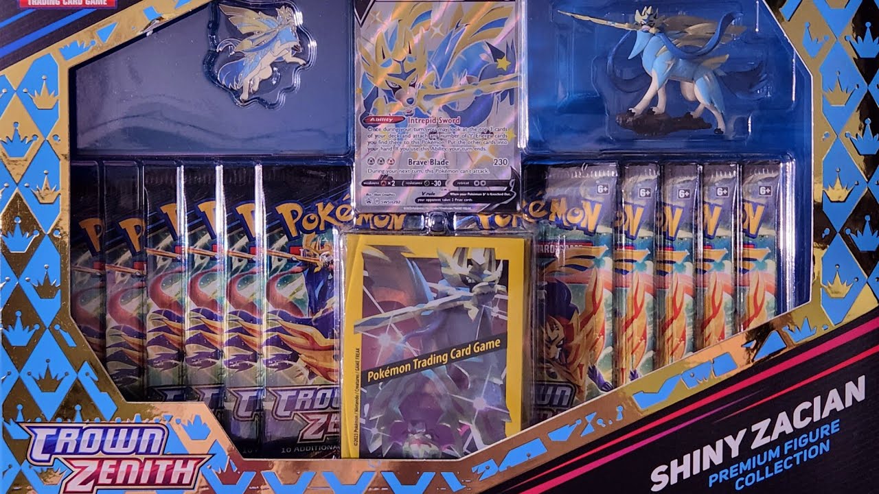 Pokemon tcg: Crown Zenith Shiny Zacian Premium Figure Collection - YouTube