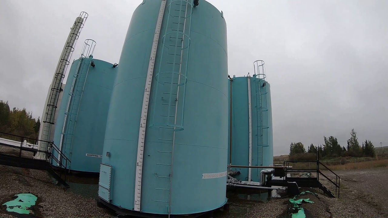 750 BBL Production Tank - YouTube