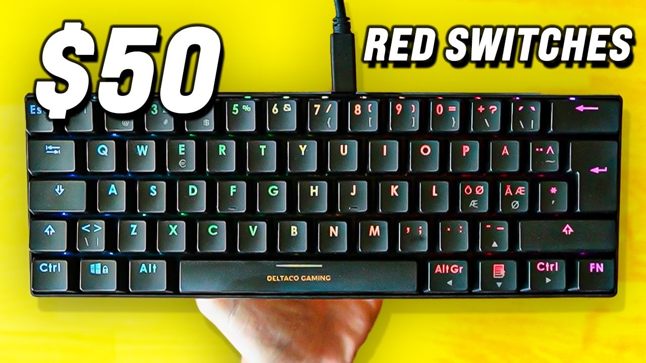 Deltaco RGB Mini Gaming Keyboard Review in 3 minutes - YouTube