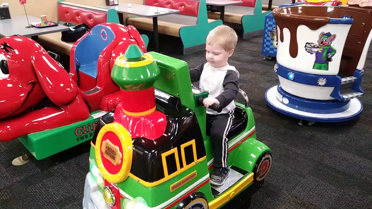 The Train At Chuck E. Cheese - YouTube